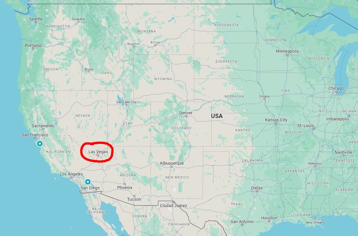 Latitude Of Las Vegas Nevada